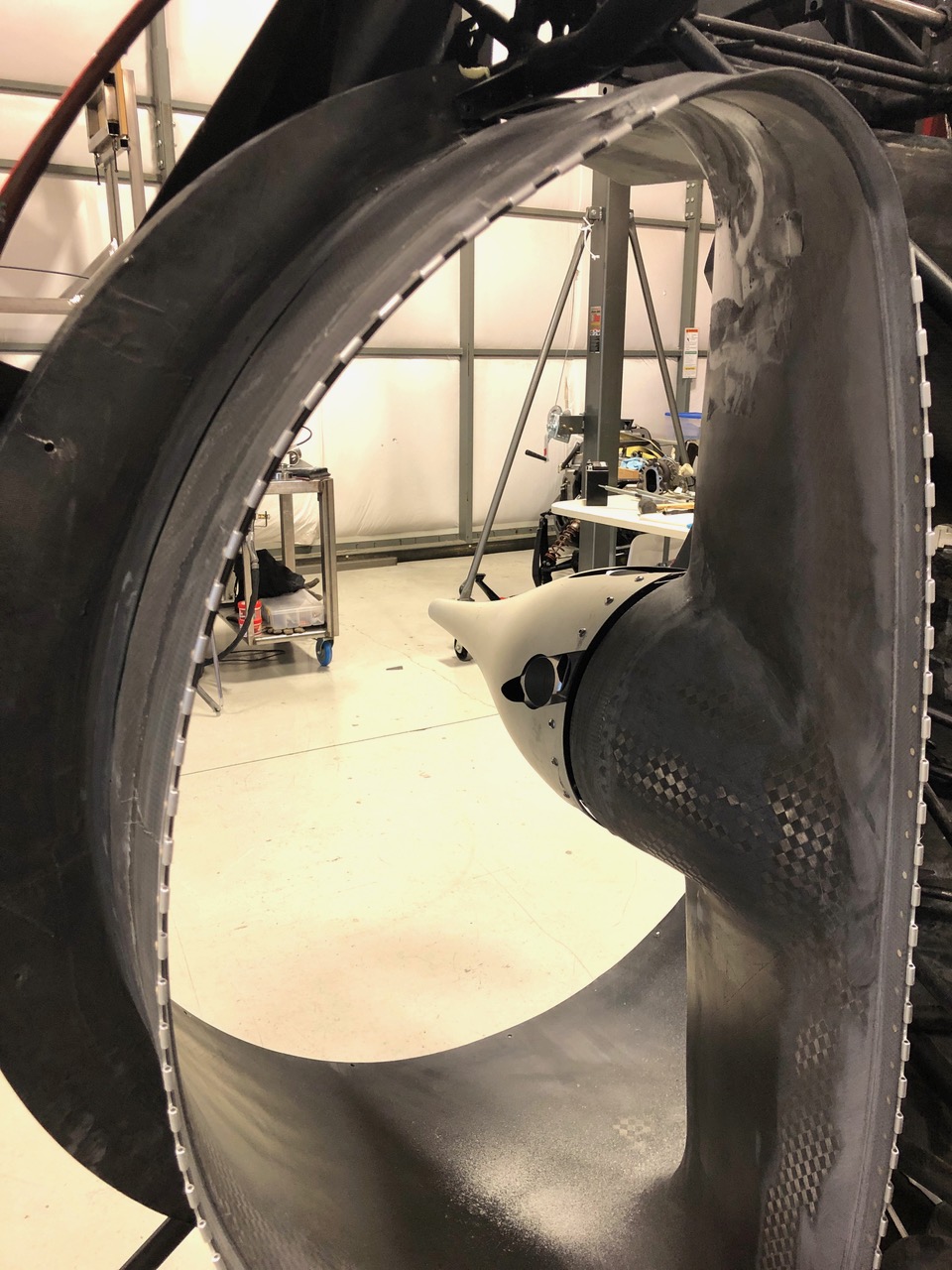 CURVED PIANO HINGE IN PLACE - November 10, 2021 - Samson Sky